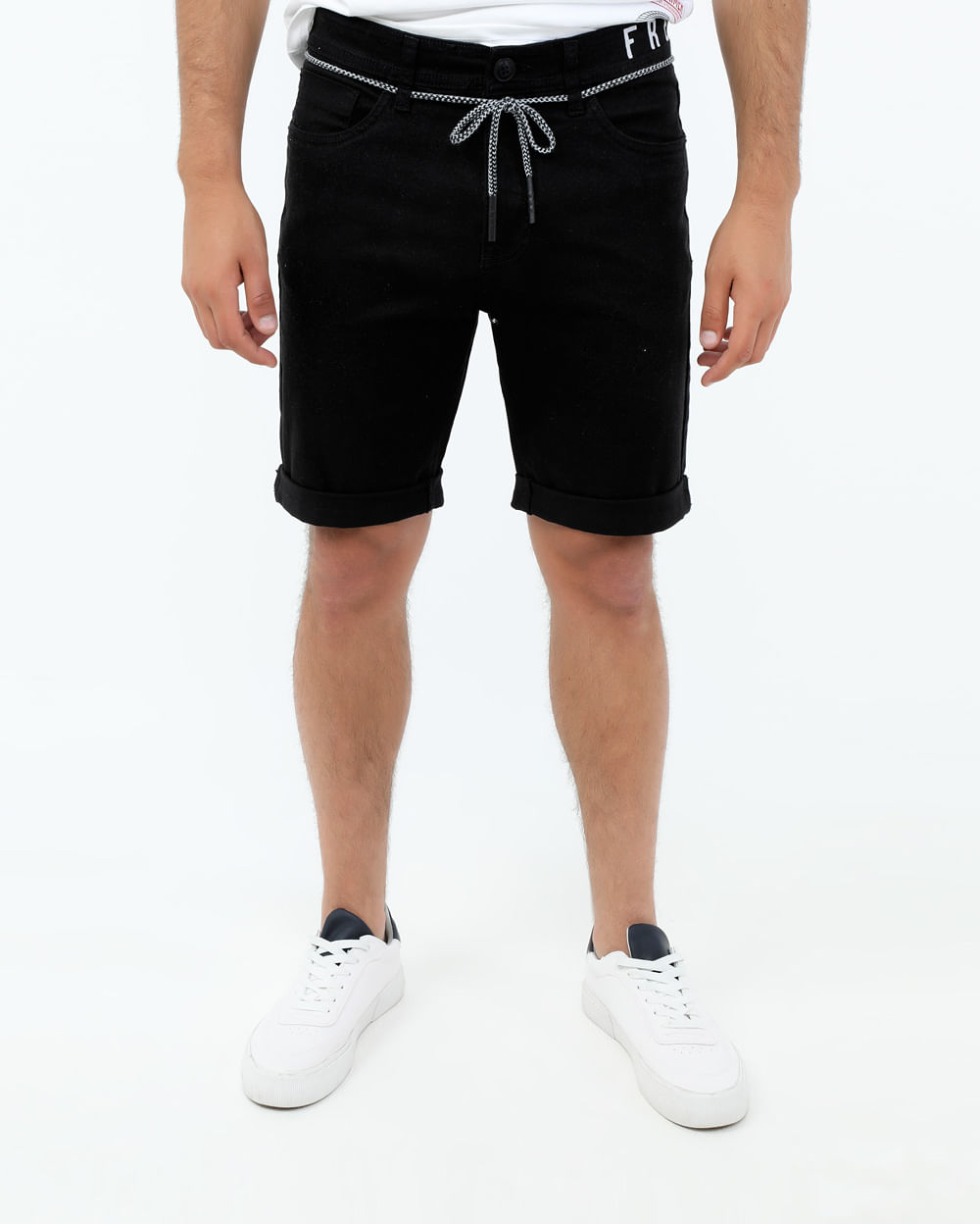 Bermuda Hombre Free Drill Negro | Hawk - topitop