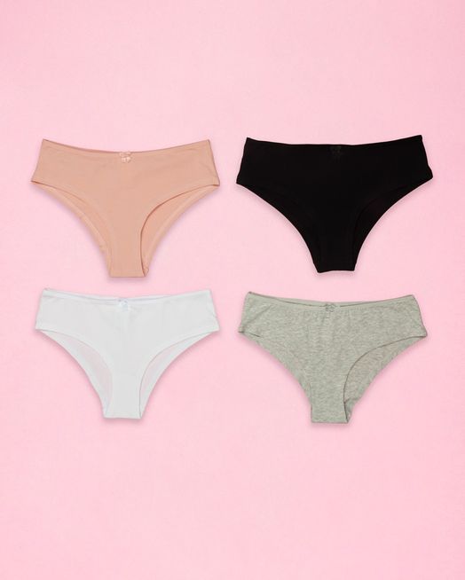 Pack x 4 Trusas Mujer Kalena Rosado | Top Secret - topitop