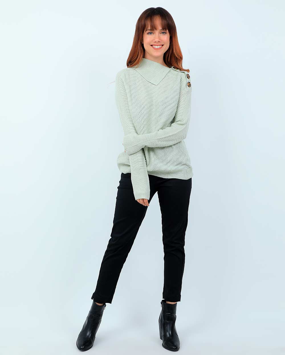 Chompa Mujer Lena Verde | Topi Top - topitop