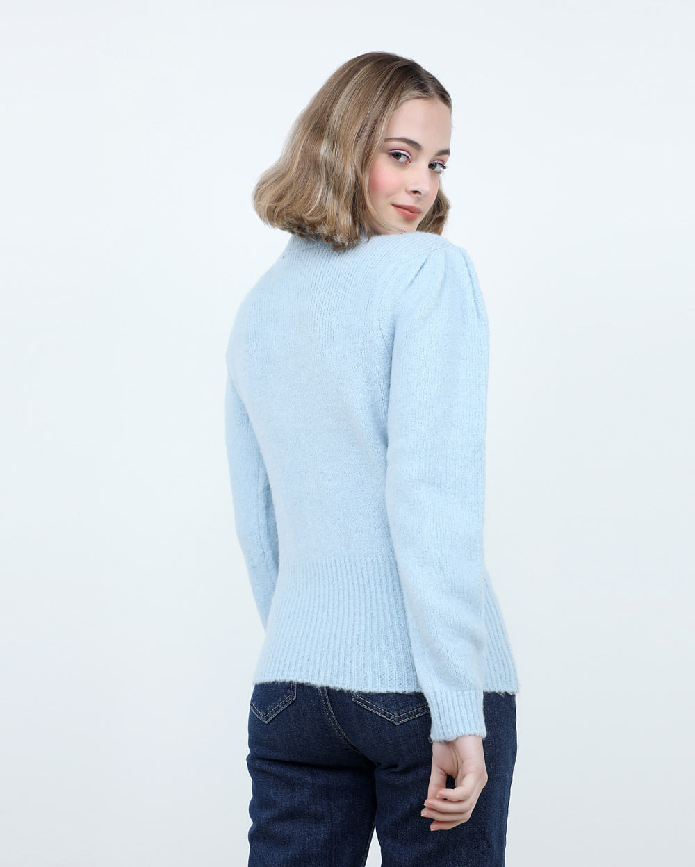 Chompa Mujer Ubinas Celeste | Xiomi - topitop