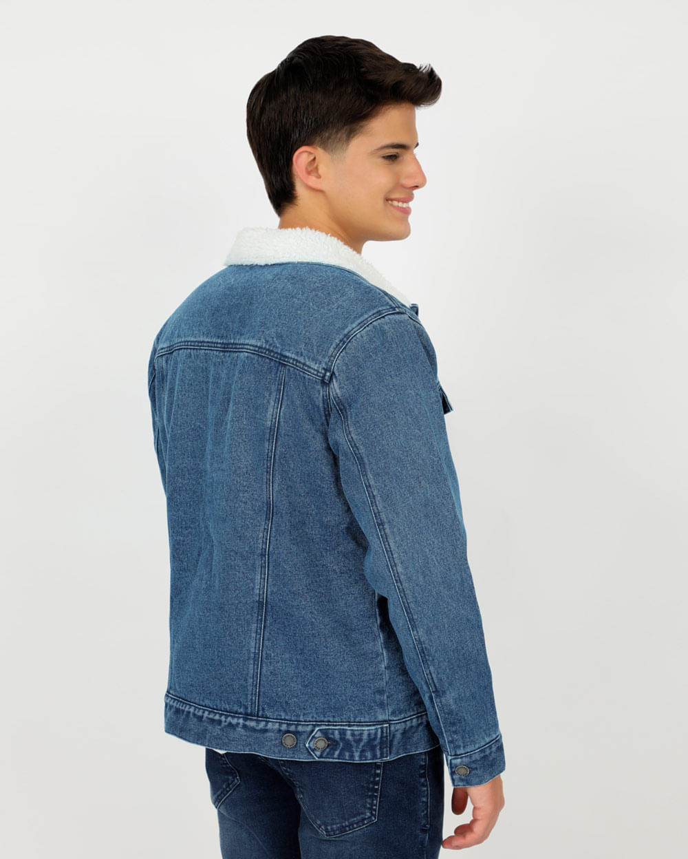 Casaca Hombre Ian Azul Medio | Topitop.pe - topitop