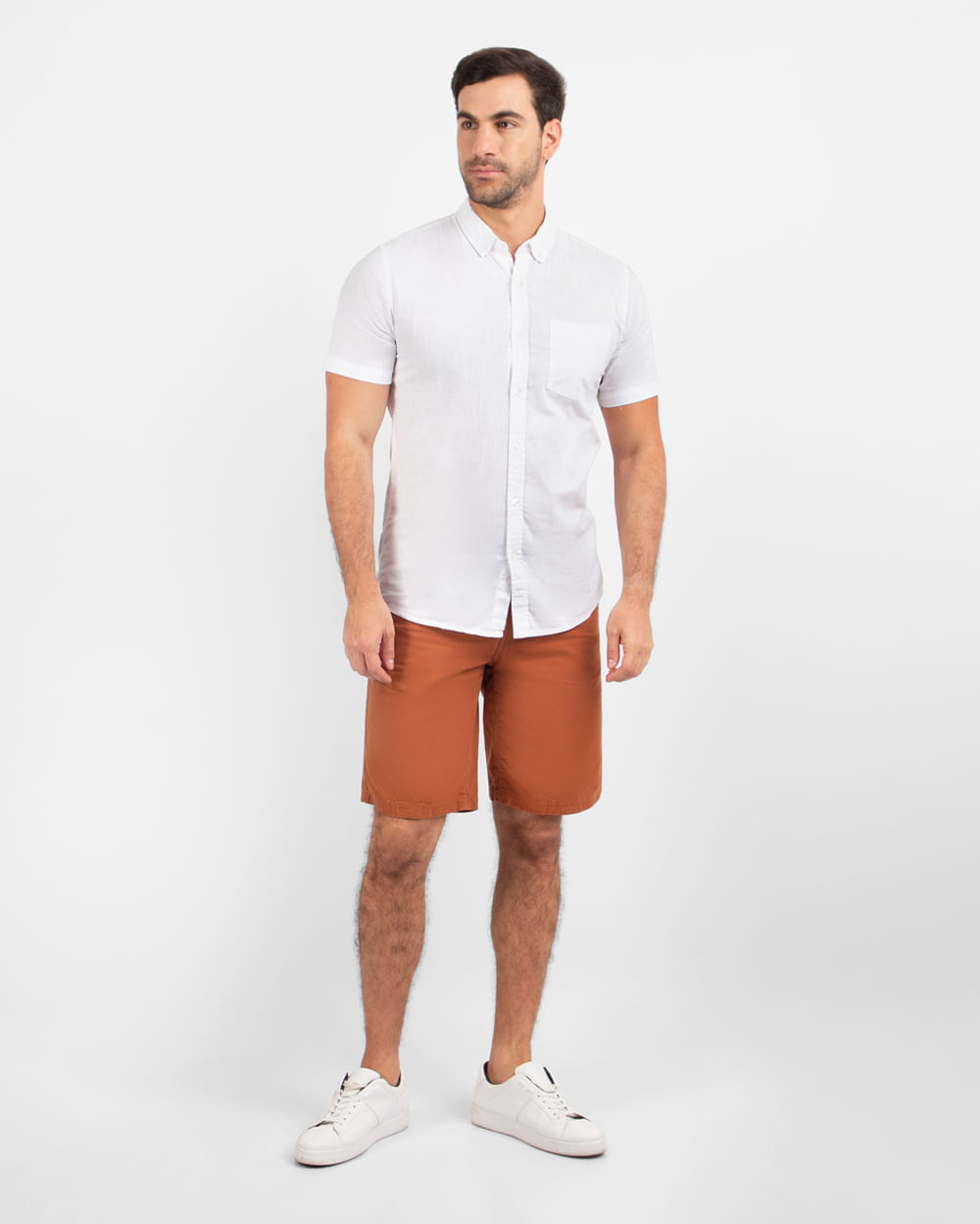 Bermuda Hombre Misael Marrón Siena | Topitop.pe - topitop