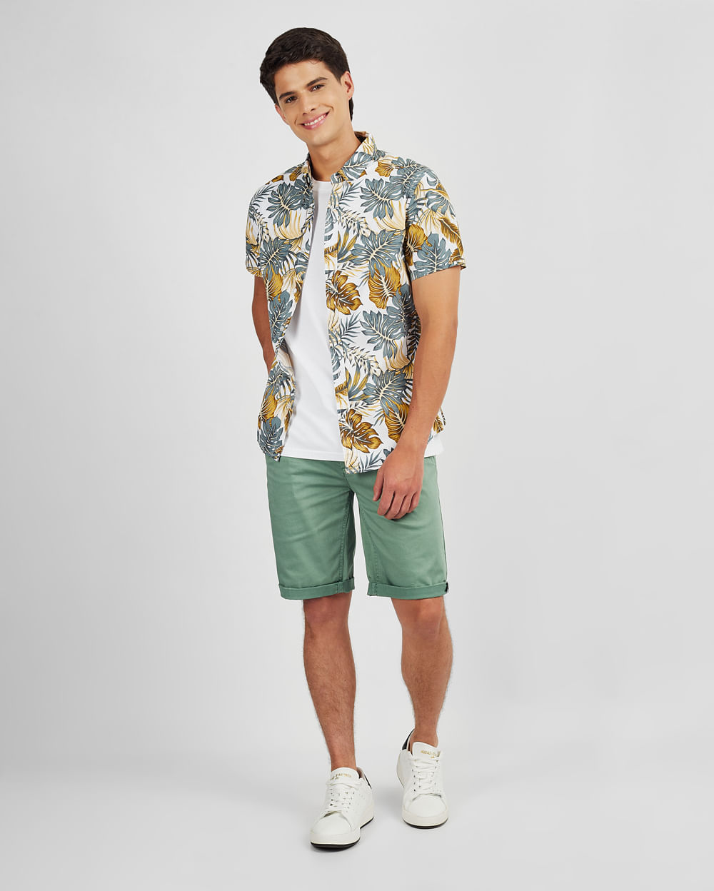 Camisa Hombre Tulio Beige Arena | Topitop.pe - topitop