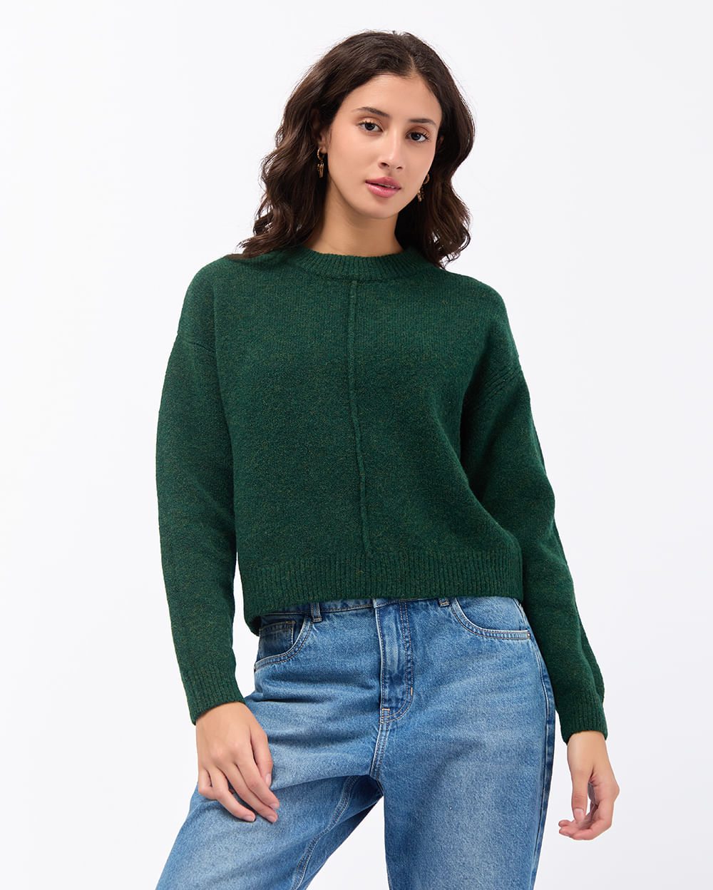 Chompa Mujer Lizin Verde Esmeralda | Topitop.pe - topitop